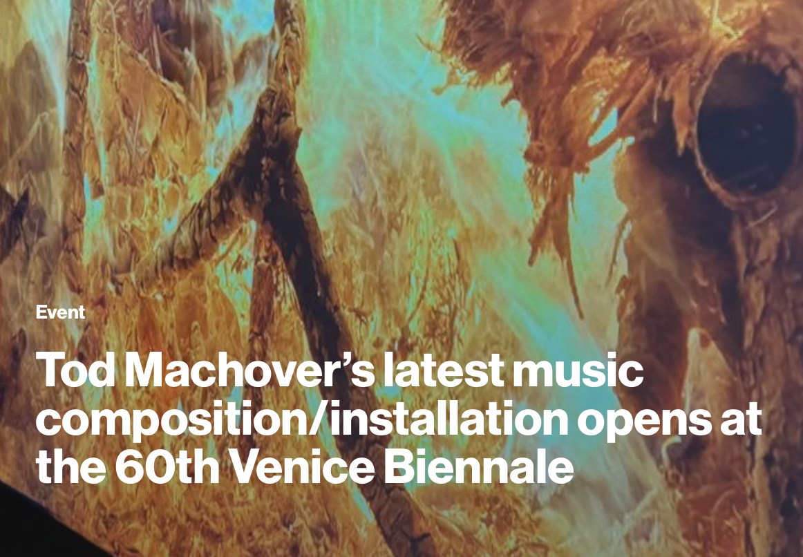 Machover music at Venice Biennale – Opera of the Future